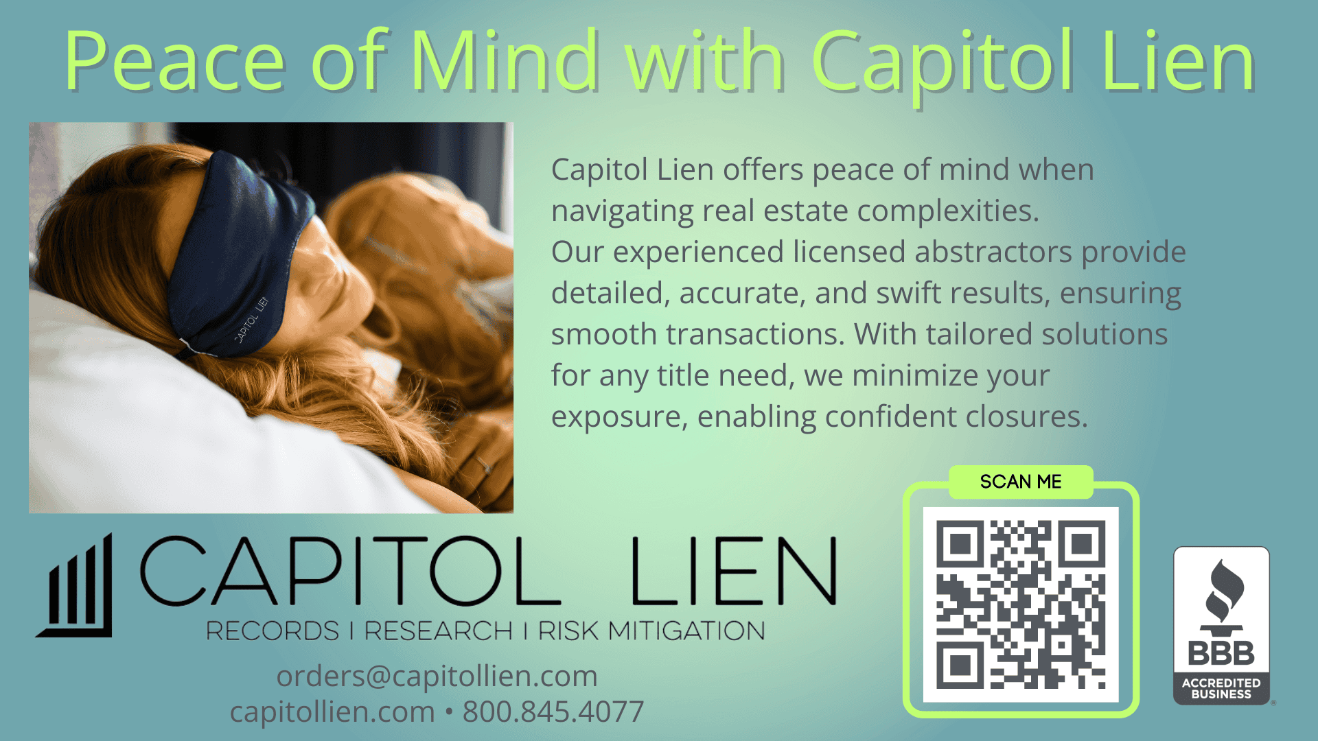 Peace of Mind with Capitol Lien - Capitol Lien
