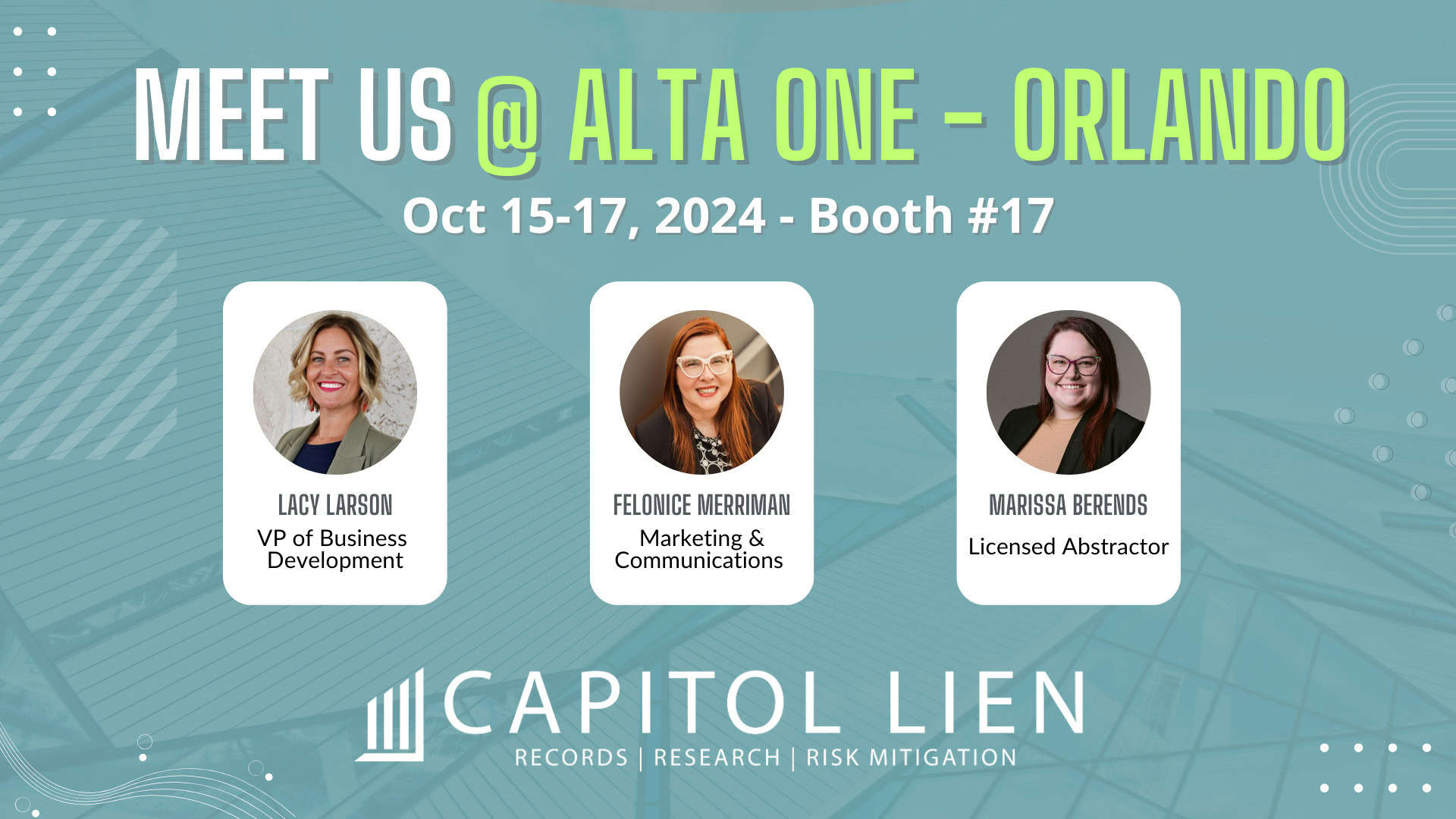 Capitol Lien is Heading to ALTA ONE! - Capitol Lien
